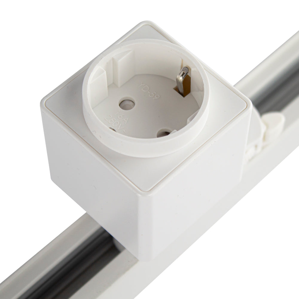 3-Phasen-Schienen | Euro-Steckdose | Weiß | Kaufen? | LED-Zähler – MeinLED